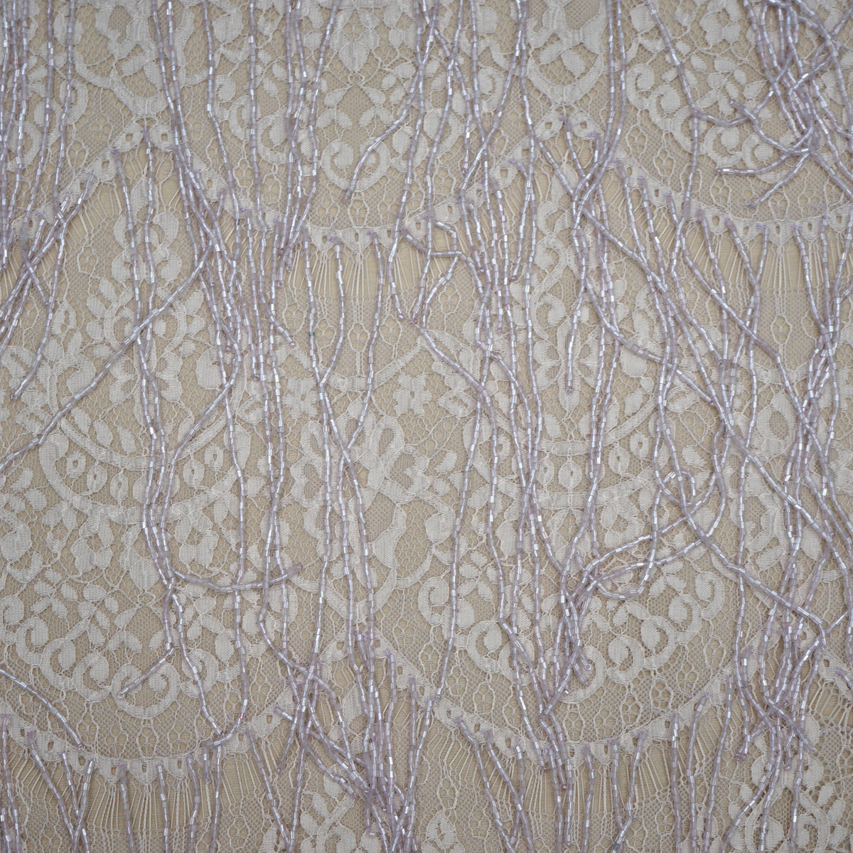 Lilac Cascade Tull Design Embroidered Fabric– Rex Fabrics