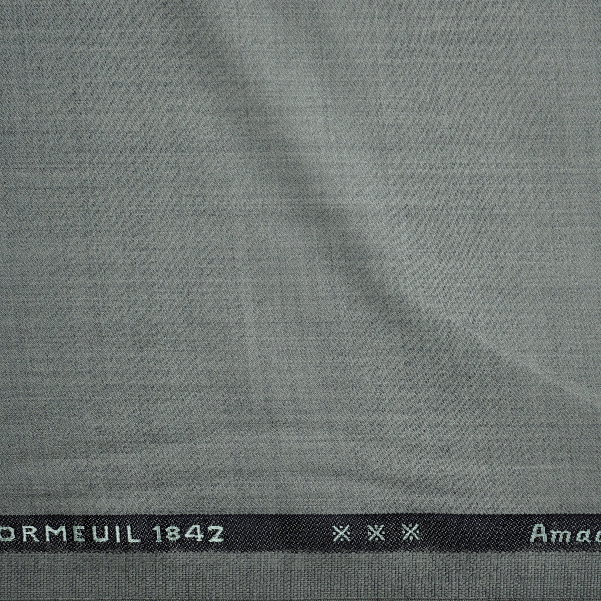 Grey Plain Dormeuil Amadeus Wool Fabric | Rex Fabrics