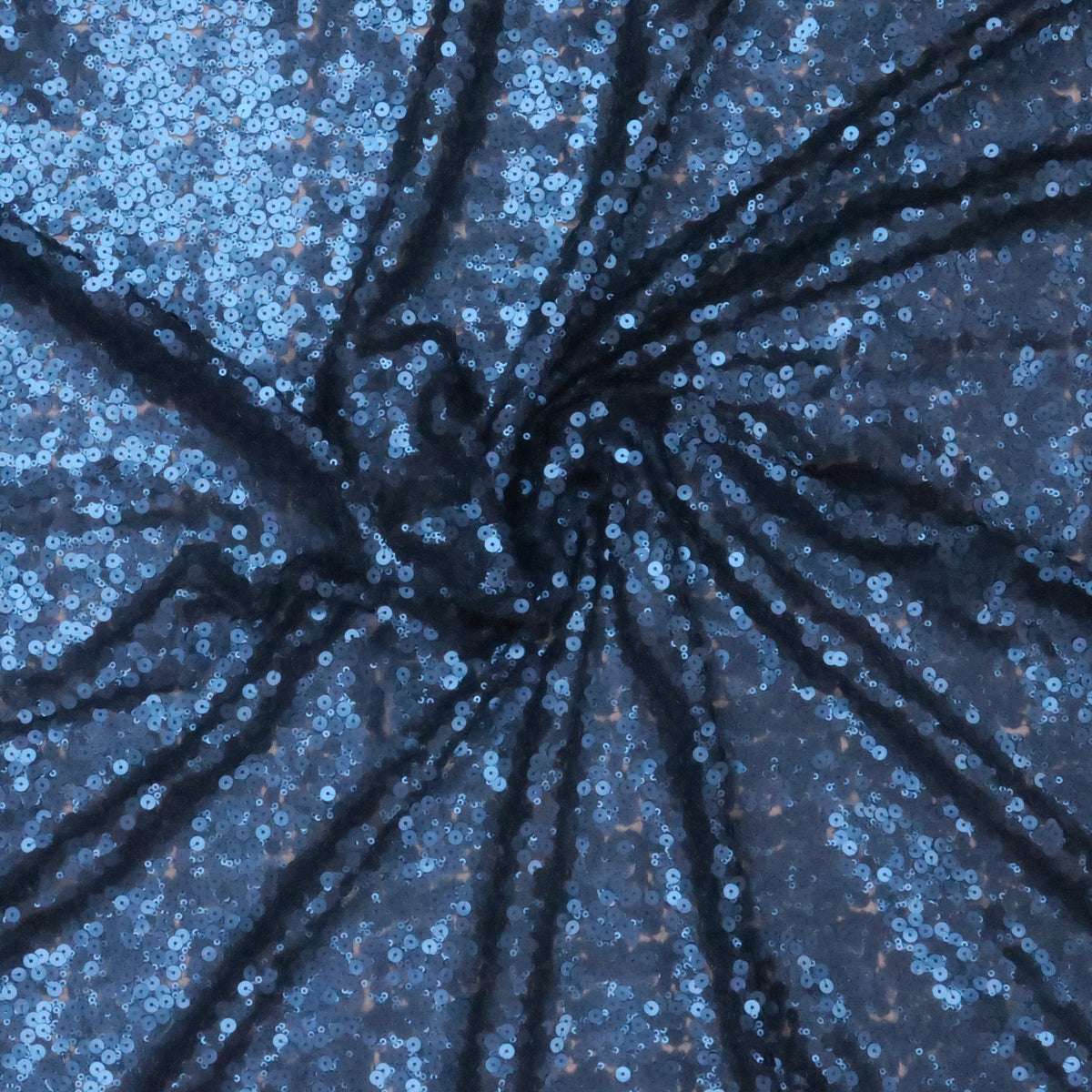 Navy Plain Fully Mid Size Multi-Sequins Fabric– Rex Fabrics