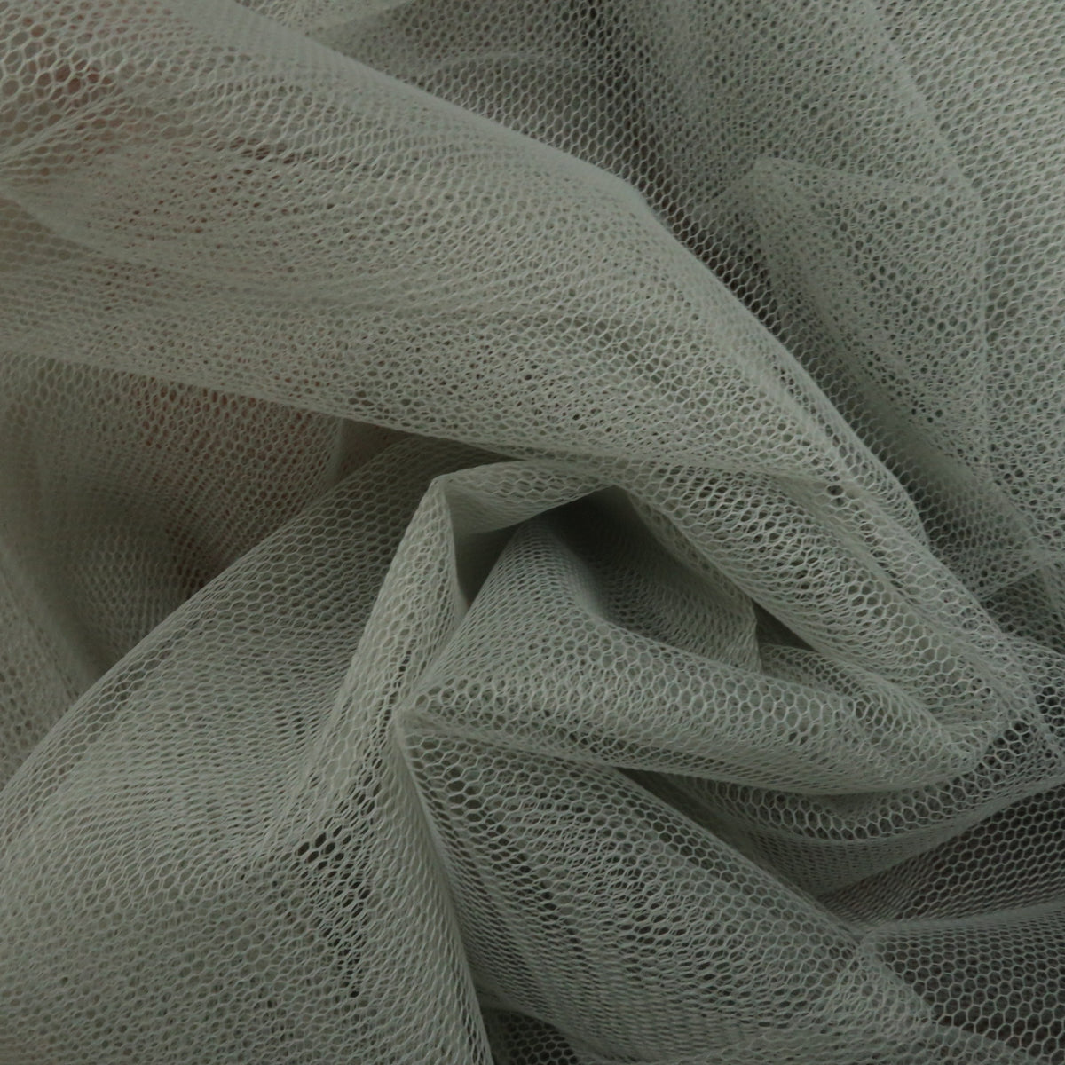 Solid Grey Hard Tulle Fabric | Rex Fabrics