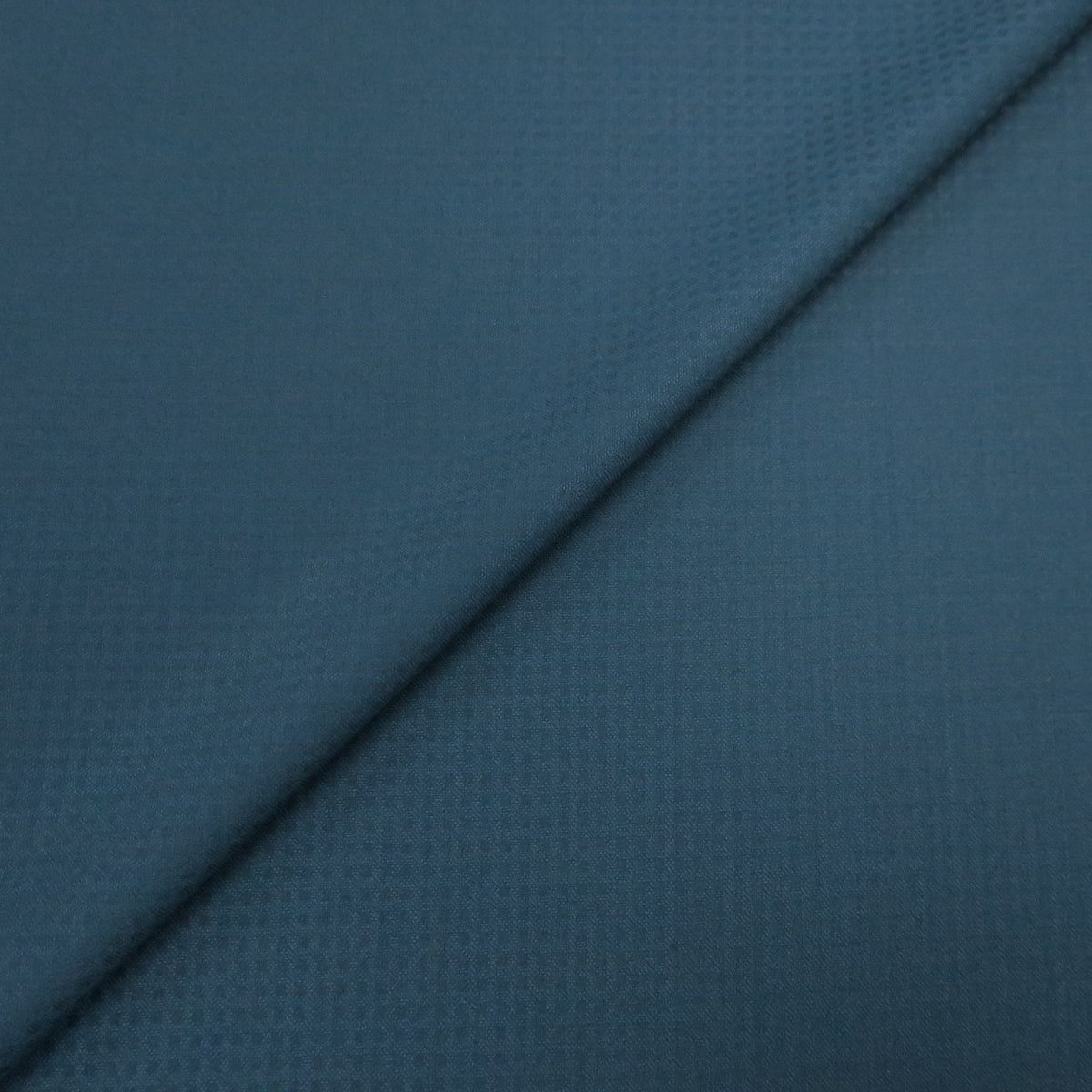 Medium Blue Squares Amadeus Wool Dormeuil Fabric | Rex Fabrics