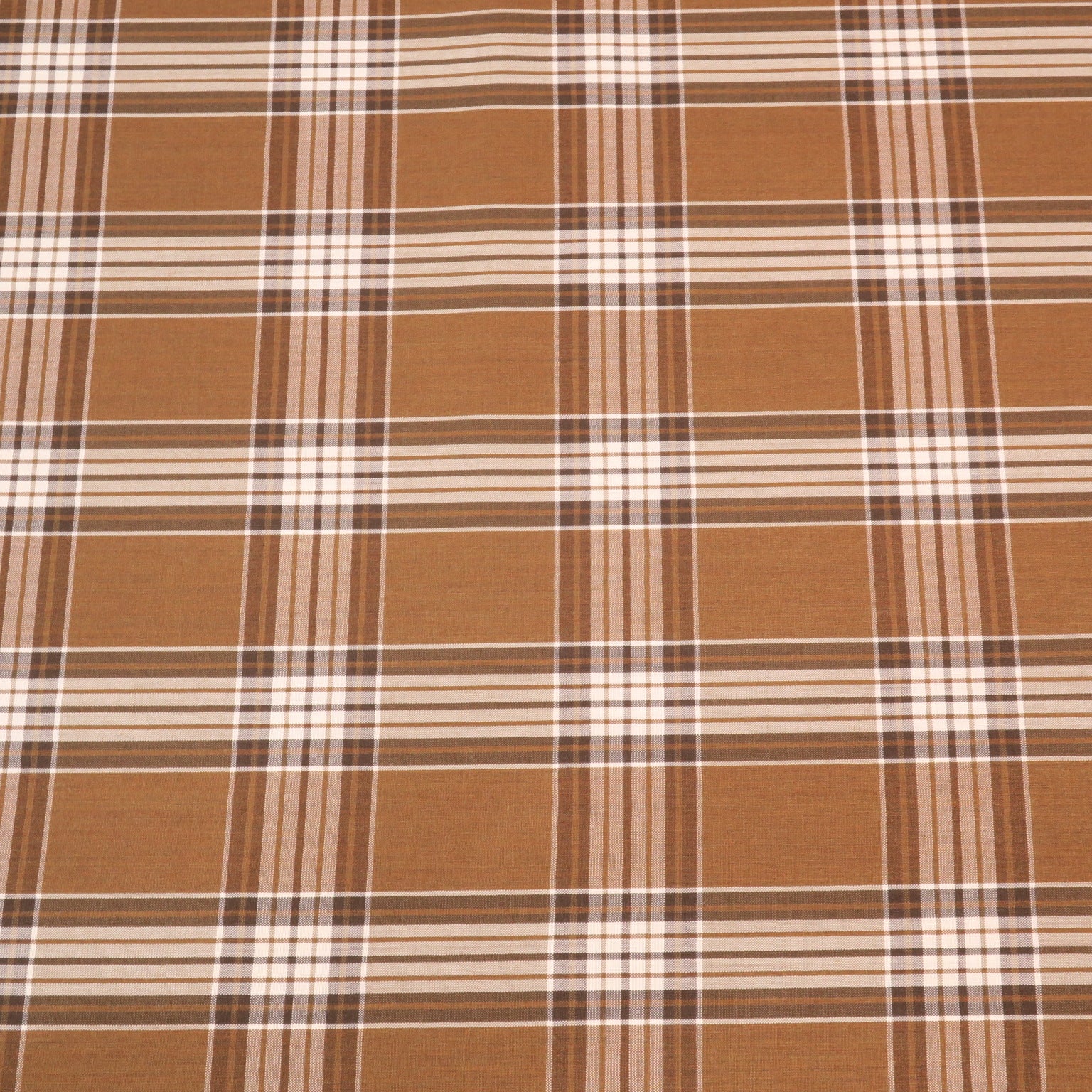 Light Brown Glen Check Wool Amadeus 365 Dormeuil Fabric | Rex Fabrics