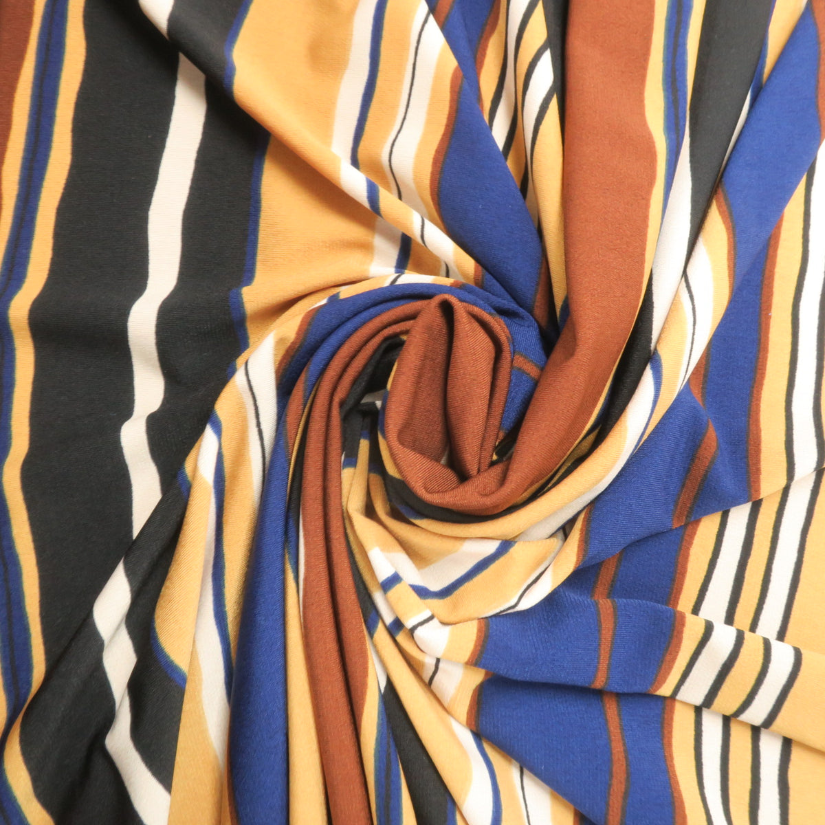 Multicolor Vertical Stripes Jersey Stretch Fabric | Rex Fabrics