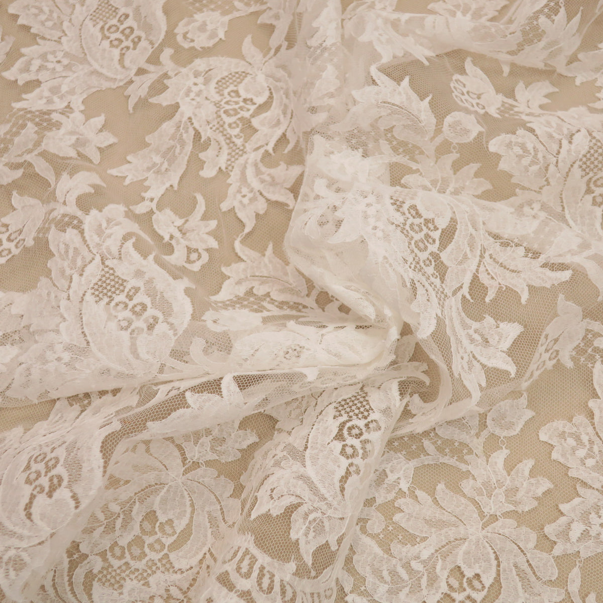 Cream Lace Fabric
