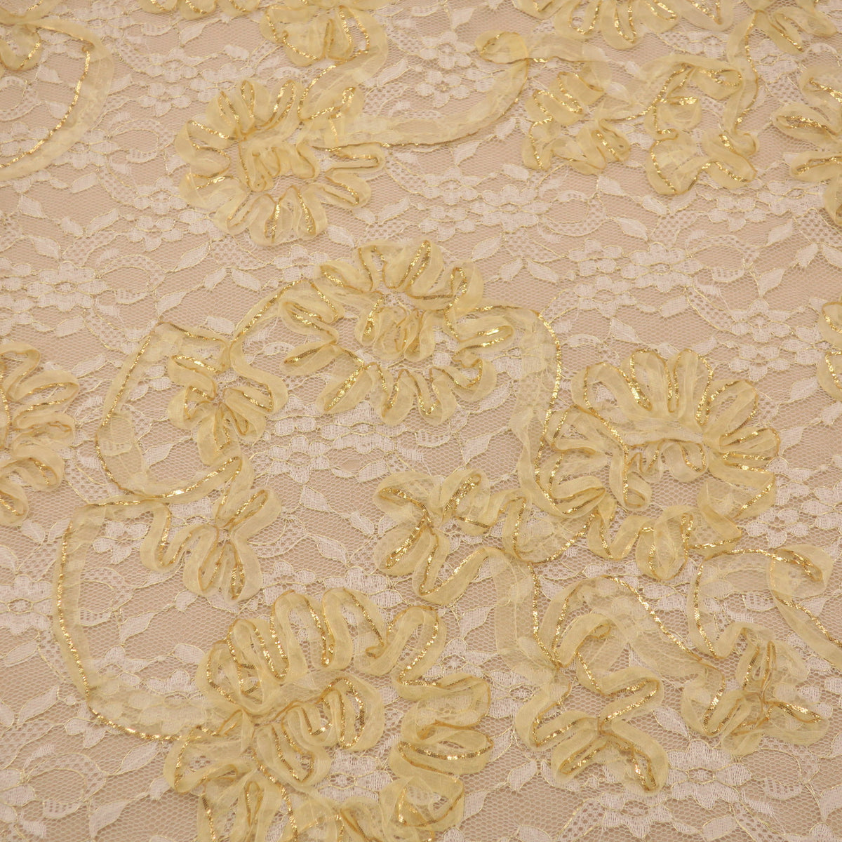 Cream Lace Fabric