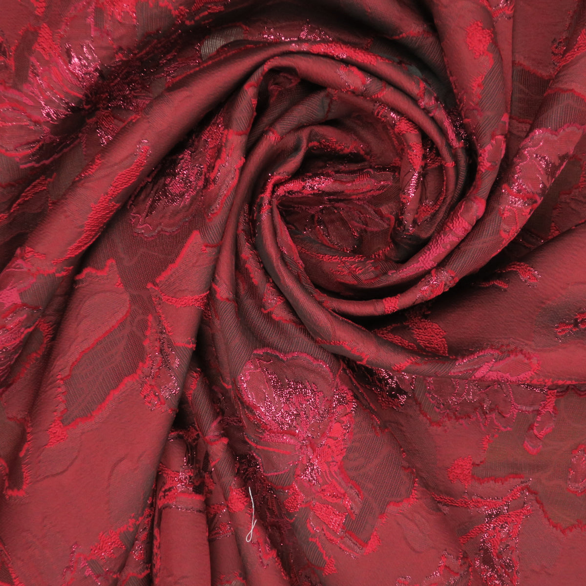 Old Mahogany Wine Abstract Brocade Fabric | Rex Fabrics
