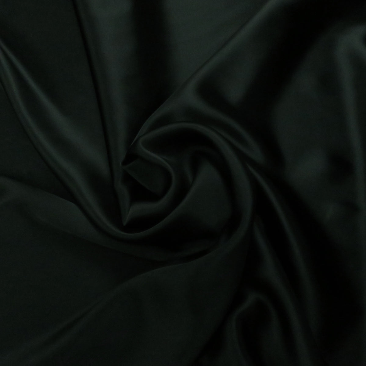 Solid Doppio Raso TP Nero Black Plain Double Satin Fabric | Rex Fabrics