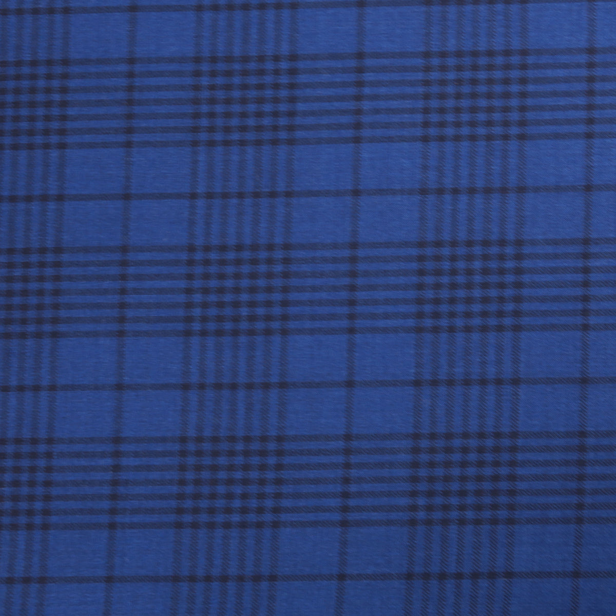 Navy Windowpane Plaid 100% Wool Amadeus Dormeuil Fabric | Rex Fabrics
