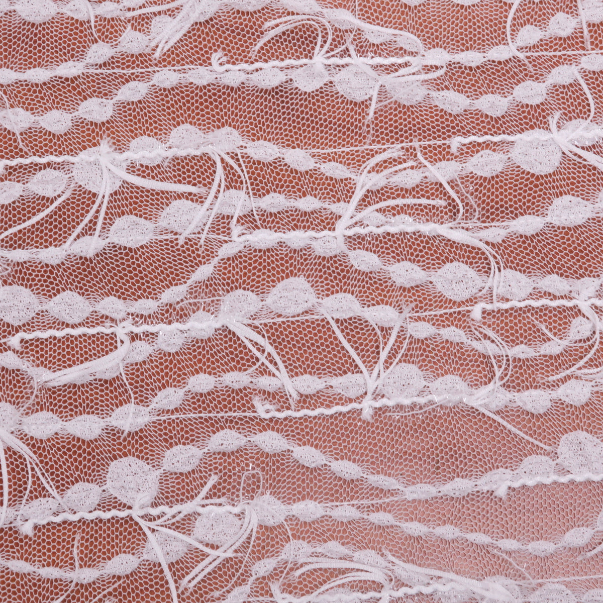 White Stretch Cotton Abstract Lace– Rex Fabrics