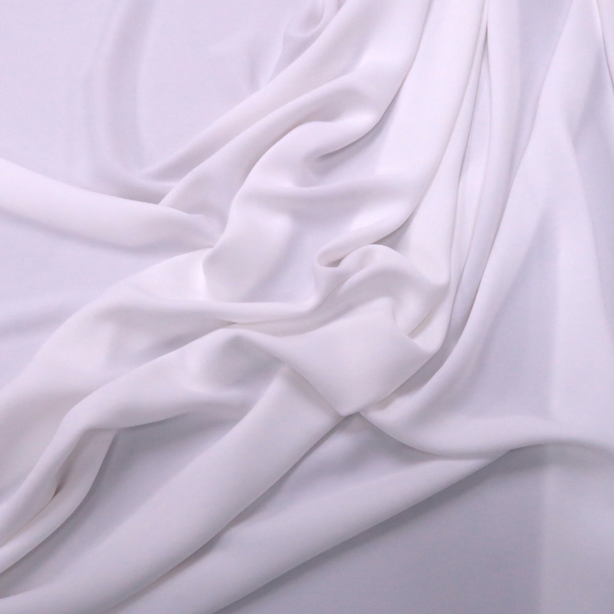 White Solid Crepe Guarene D'Alba Italian Fabric– Rex Fabrics