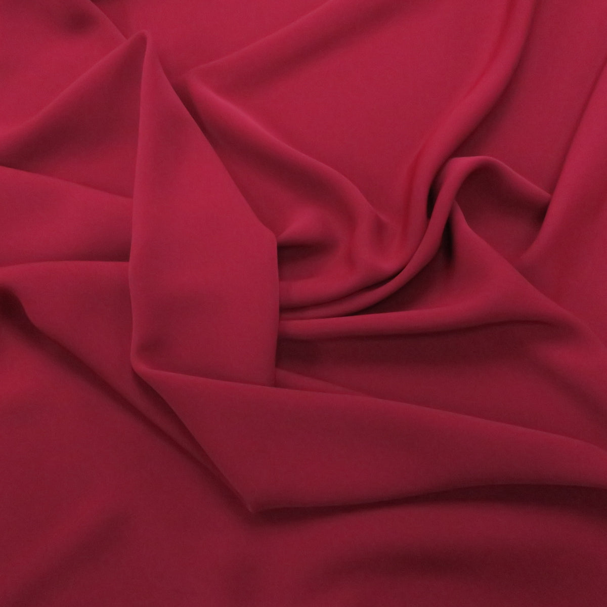Sunny DK Red Solid Crepe Guarene D'Alba Italian Fabric | Rex Fabrics