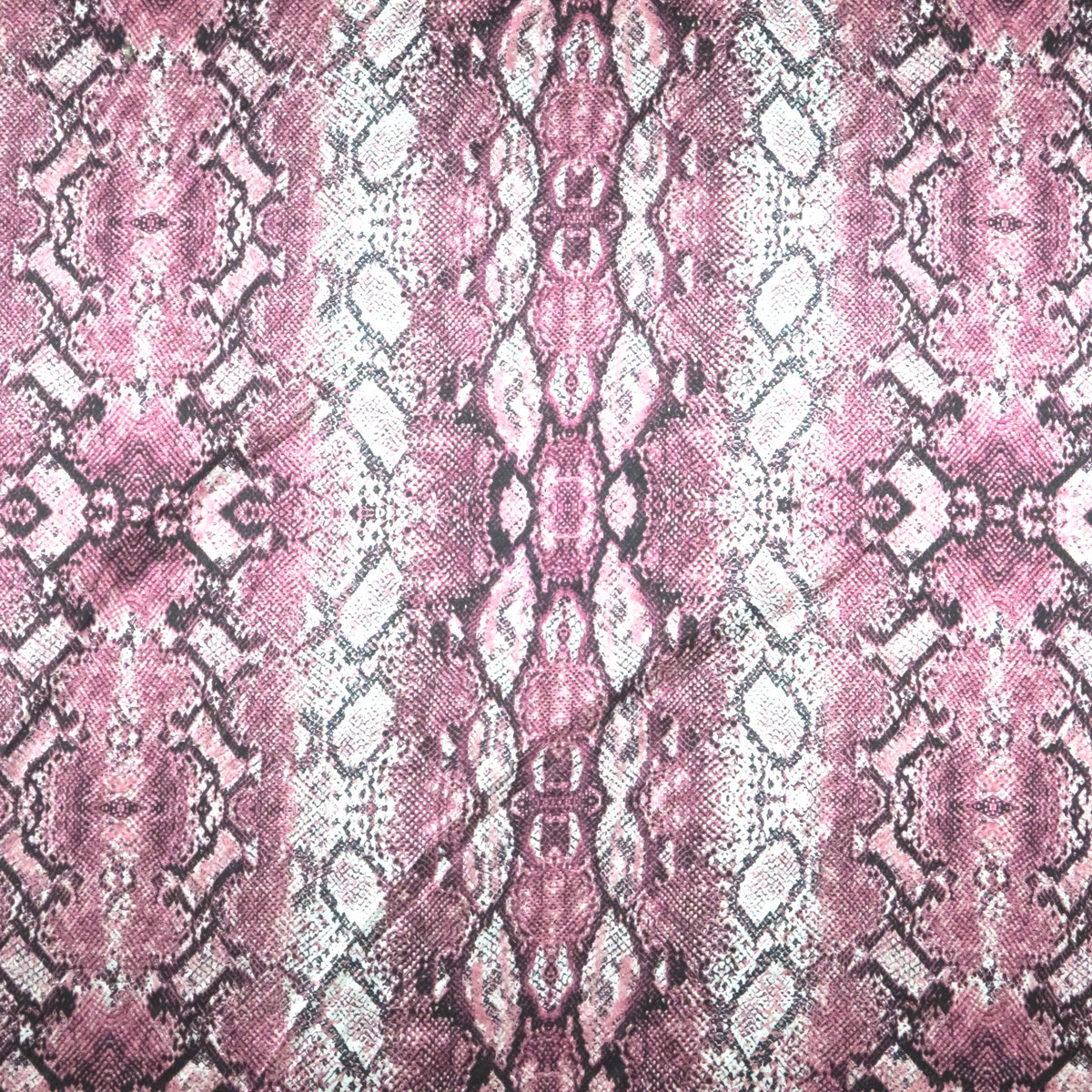 Magenta Snake Skin Animal Print Charmeuse Polyester Fabric | Rex Fabrics