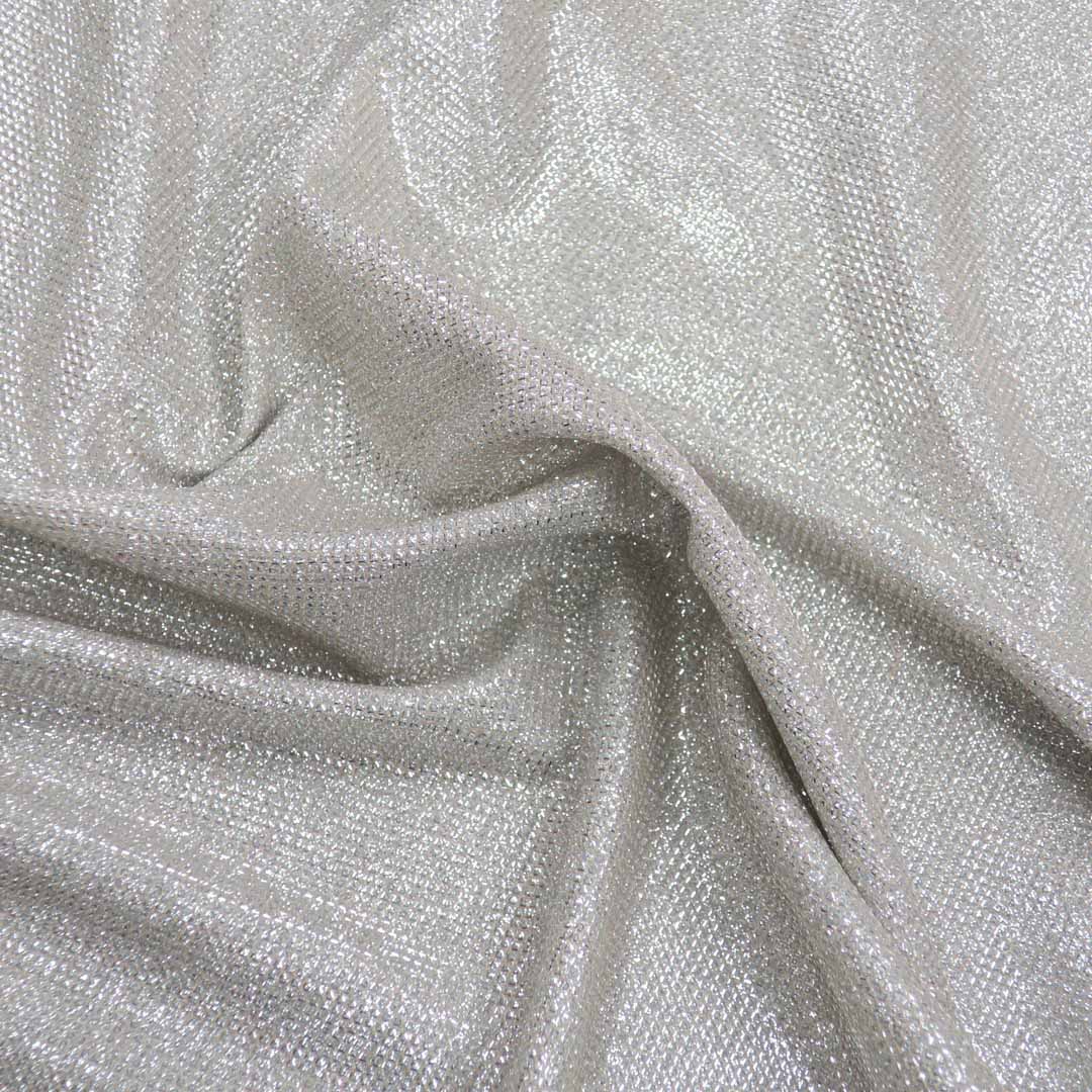 Metallic Gradient Silver Liquid Polyester Fabric | Rex Fabrics