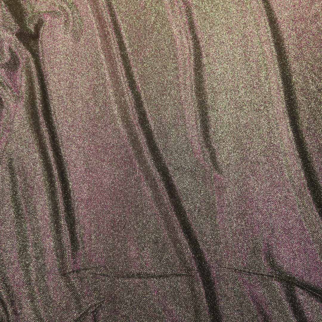 Metallic Gradient Gold - Black Liquid Polyester Fabric | Rex Fabrics