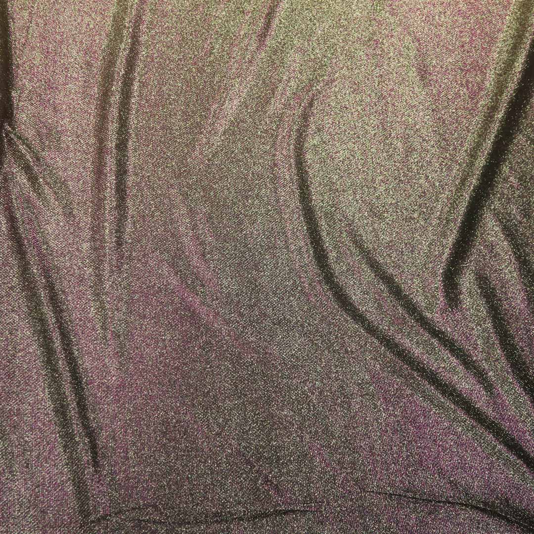 Metallic Gradient Gold - Black Liquid Polyester Fabric | Rex Fabrics