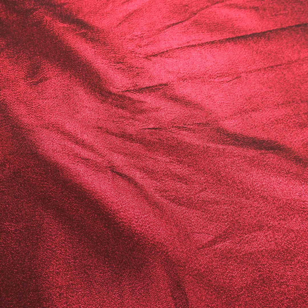 Solid Plain Textured Metallic Red Lamé Fabric | Rex Fabrics