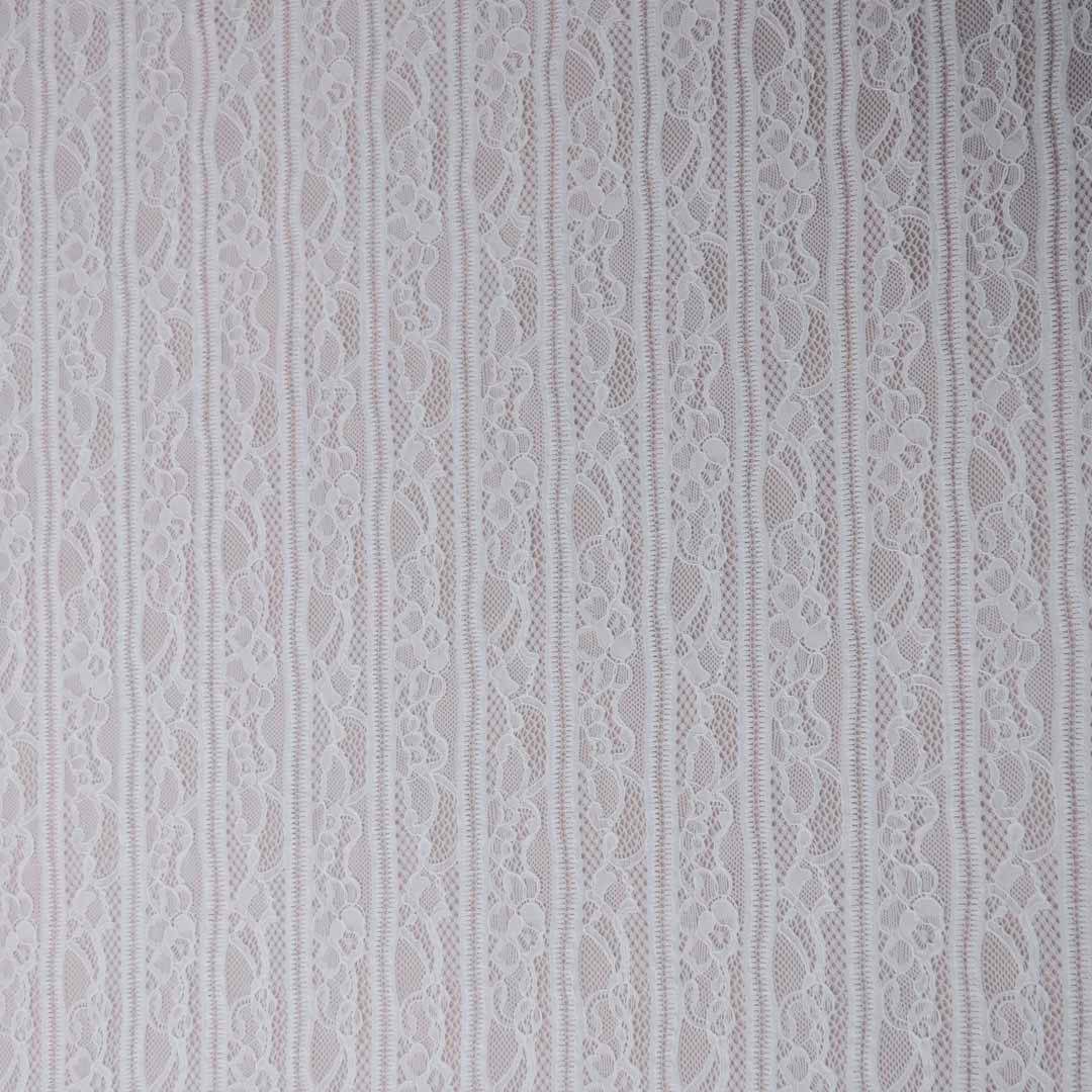 White Chantilly Floral French Bridal Lace Dentelle de Calais | Rex Fabrics