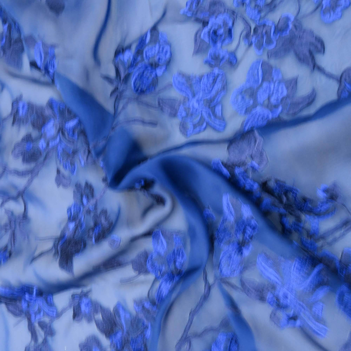 Blue Organza Fabric