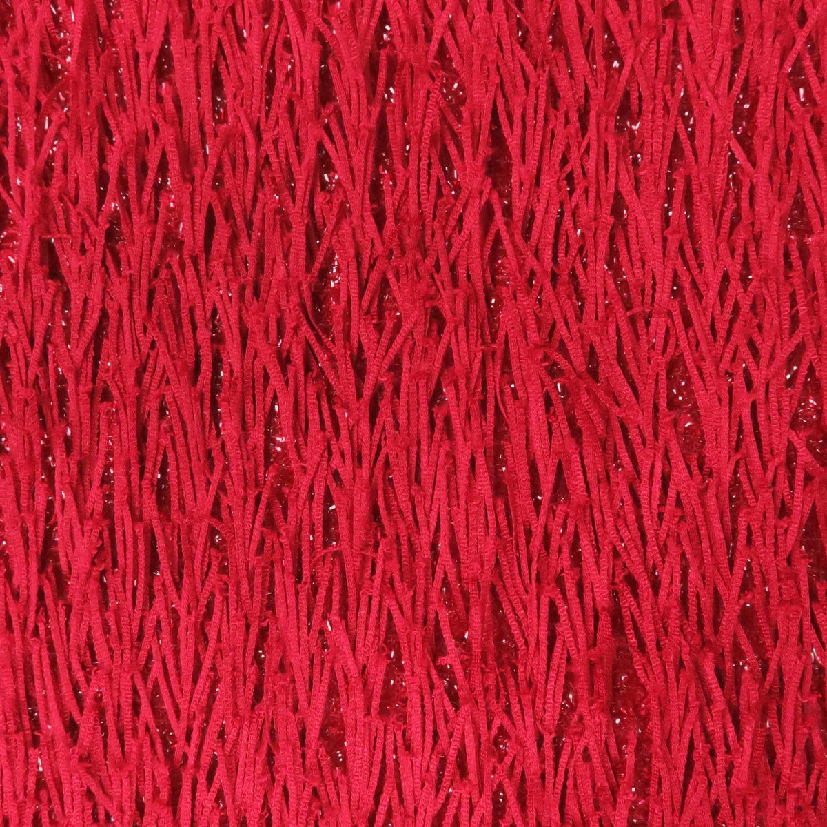 Red Full Fringe Fashion Fabric | Rex Fabrics