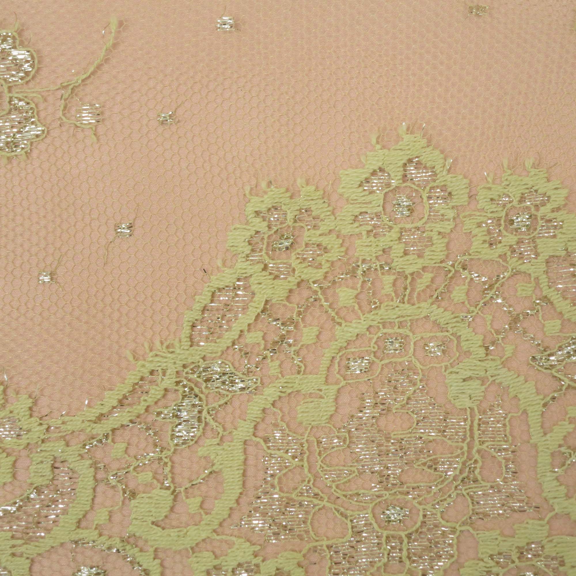Gold Metallic Floral Solstiss Vintage Lace– Rex Fabrics